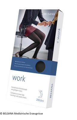 BELSANA work Kompressive Kniestrümpfe 280 den 2 Stück | online kaufen